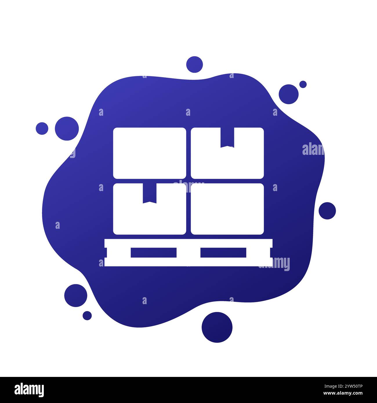 Storage parcel pallet icon Cut Out Stock Images & Pictures - Alamy