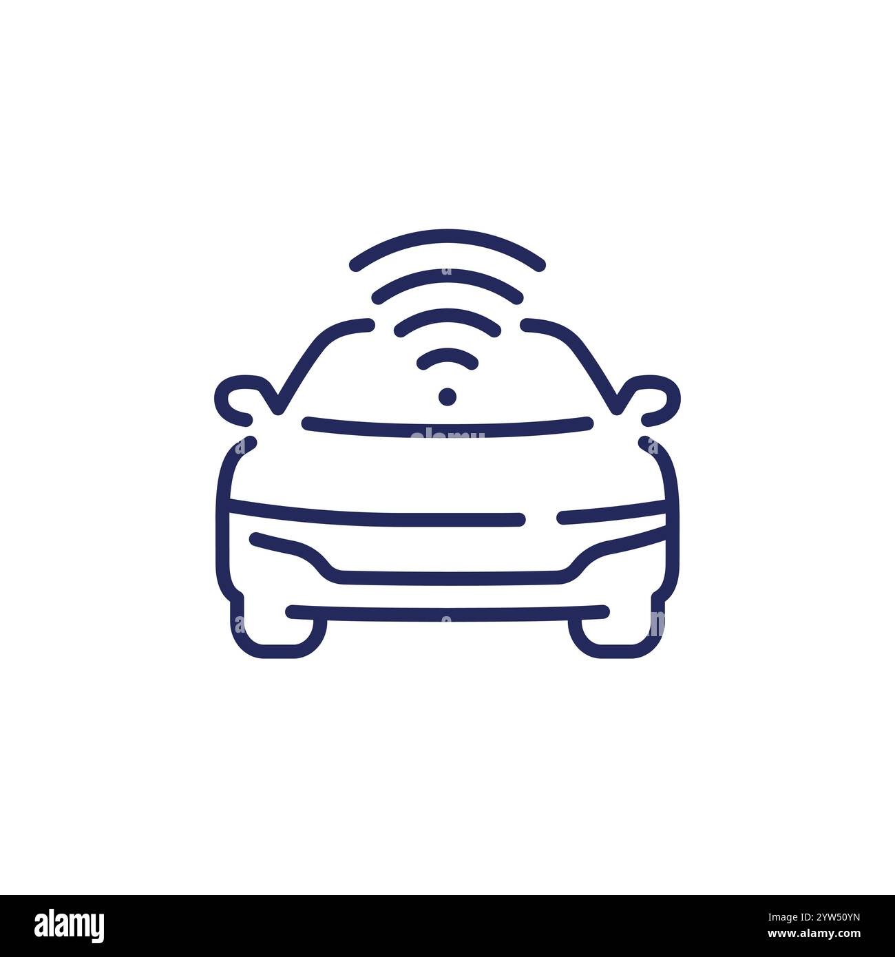 Self driving car line Cut Out Stock Images & Pictures - Alamy