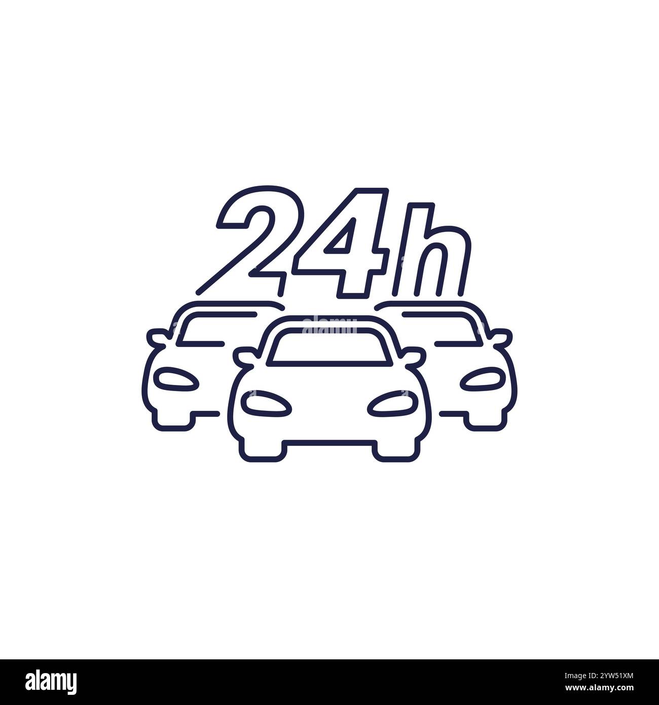 Car transport vehicle line Cut Out Stock Images & Pictures - Alamy