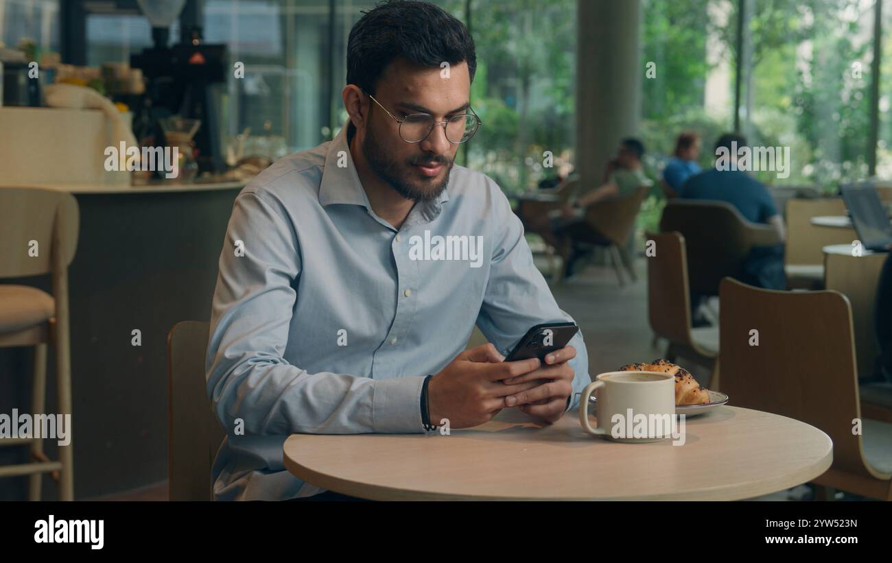 Arabian man ethnic muslim Indian businessman guy entrepreneur manager ...