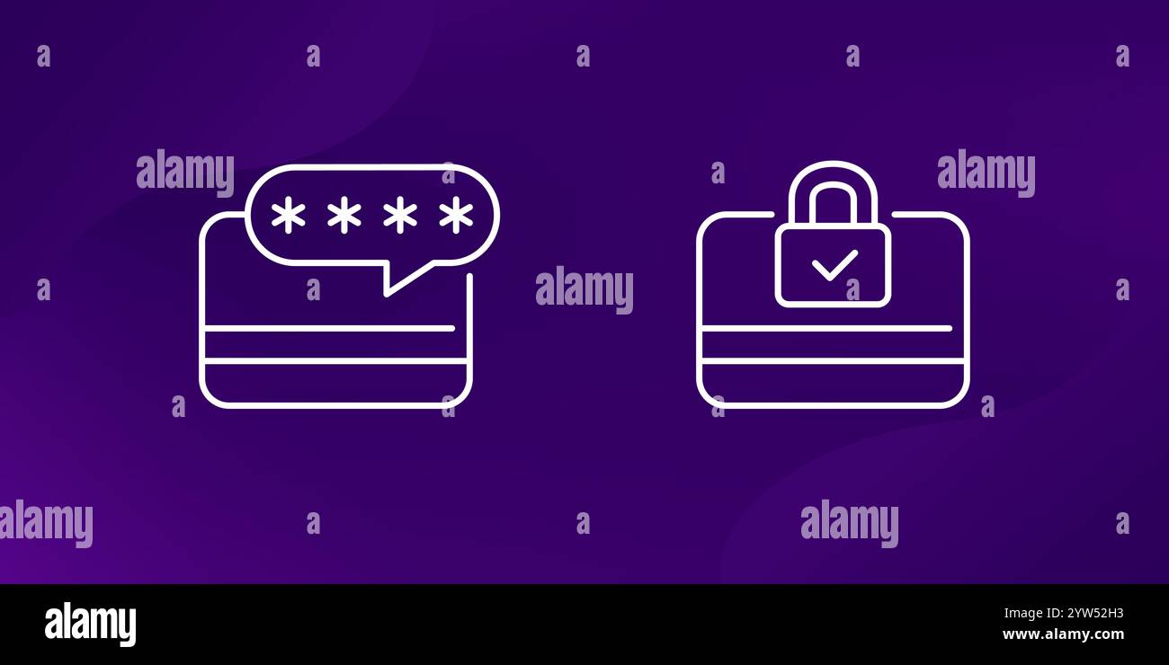 Pin code card line hi-res stock photography and images - Alamy