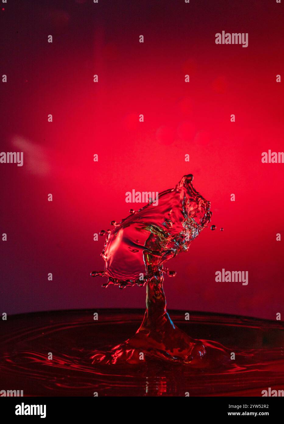 Arresting ethereal colour infused imaginative water collision macro ...