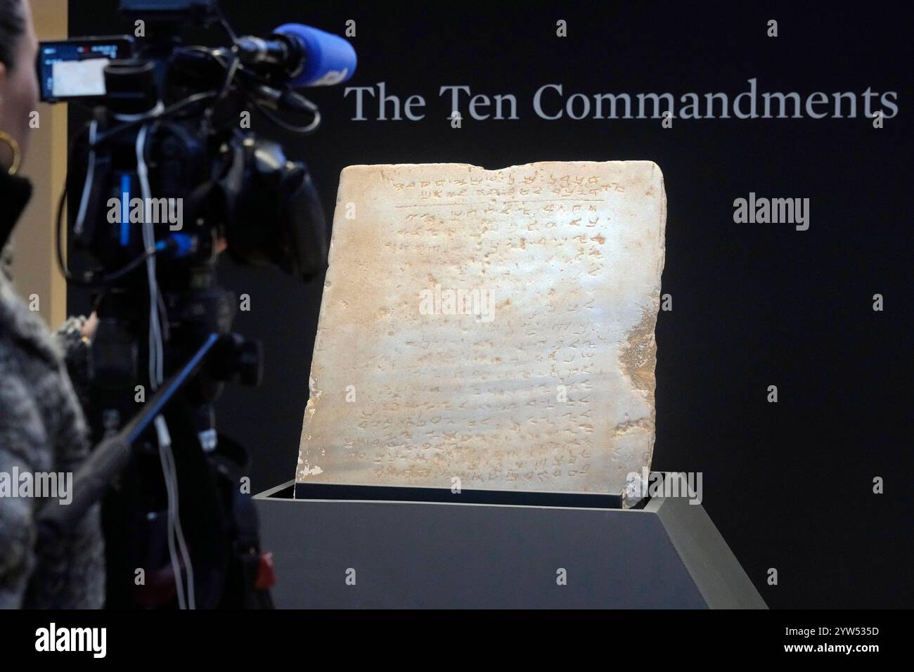 The oldest complete tablet of the Ten Commandments, weighing 115-pounds ...