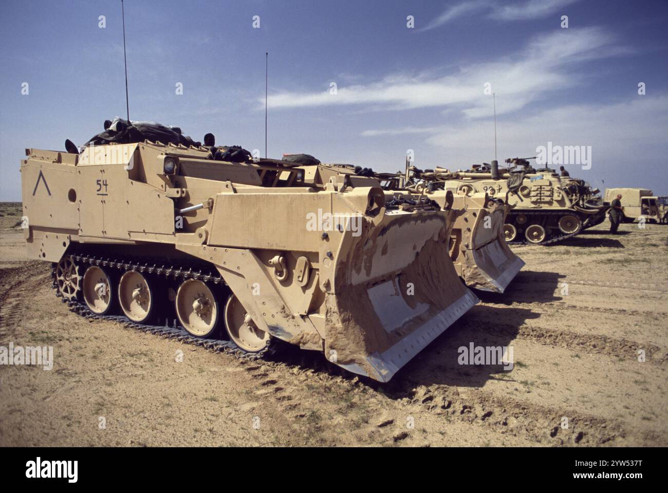 First Gulf War: 17th March 1991 Two U.S. Army M9 Armored Combat ...