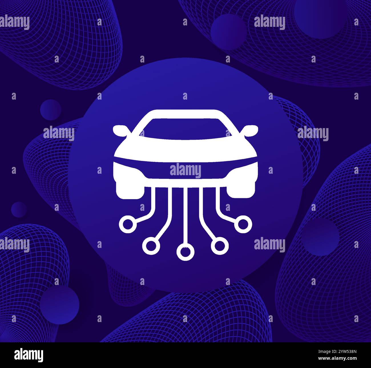 autonomous car icon, smart vehicle vector Stock Vector Image & Art - Alamy