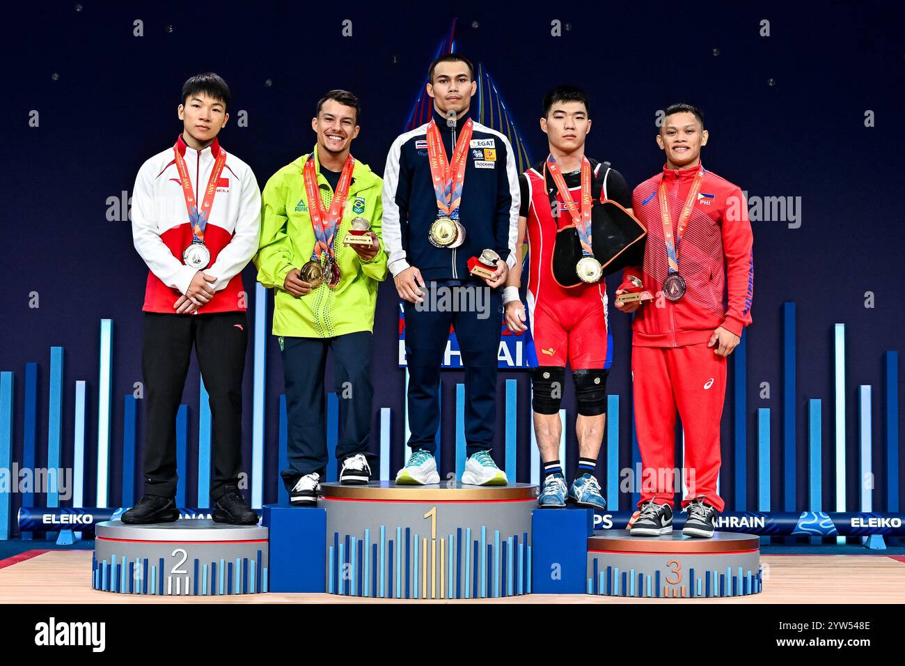 Yang Yang of China, Thiago Felix Da Silva of Brasil, Natthawat ...