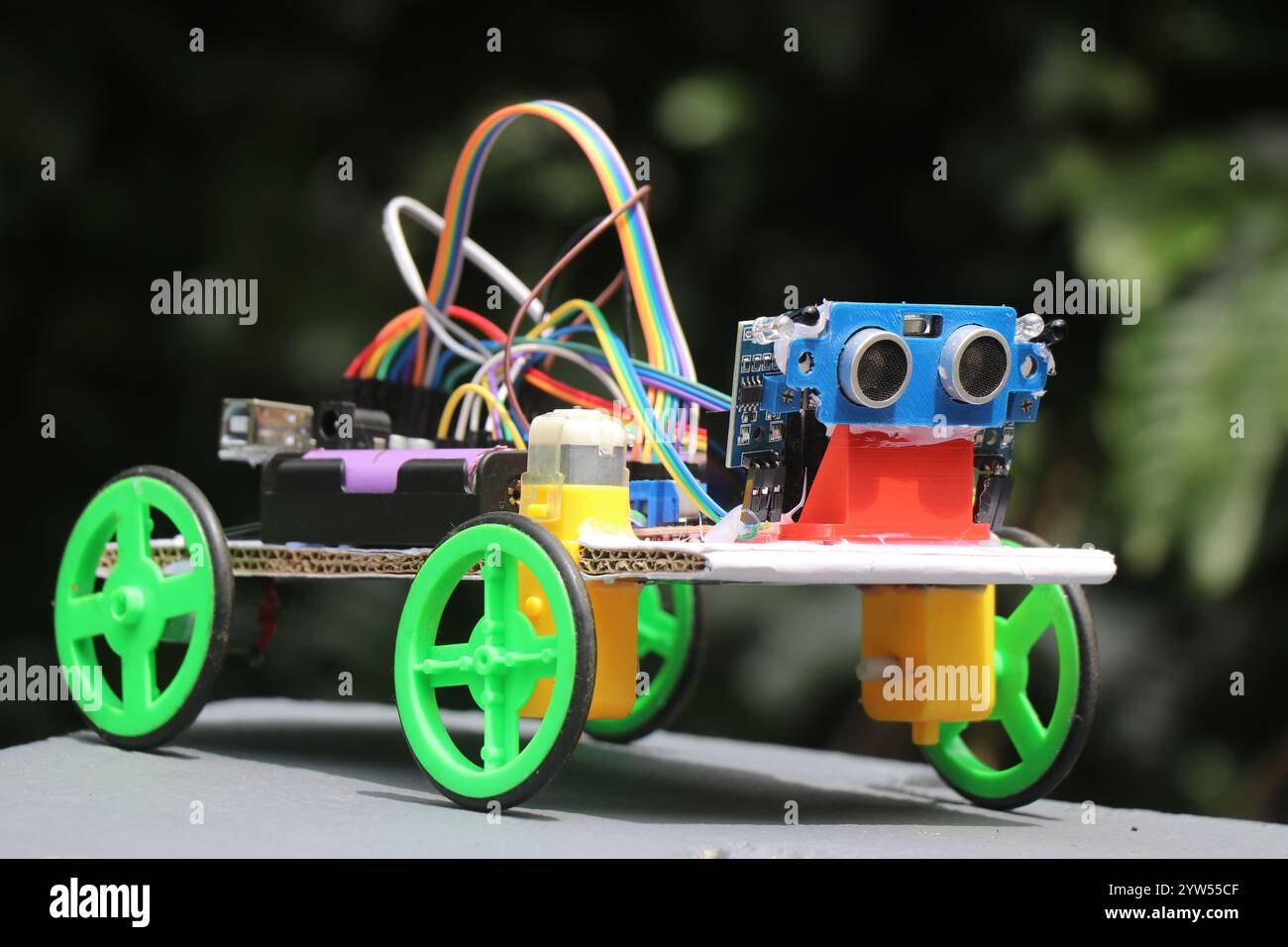 Human Following Robot Vehicle Built At Home Using Electronics Component