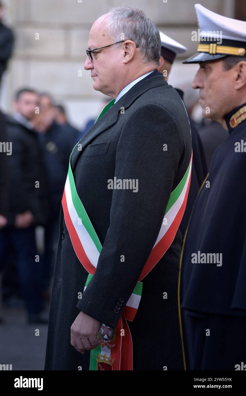 The Mayor of Rome Roberto Gualtieri.Pope Francis prayer ceremony during ...