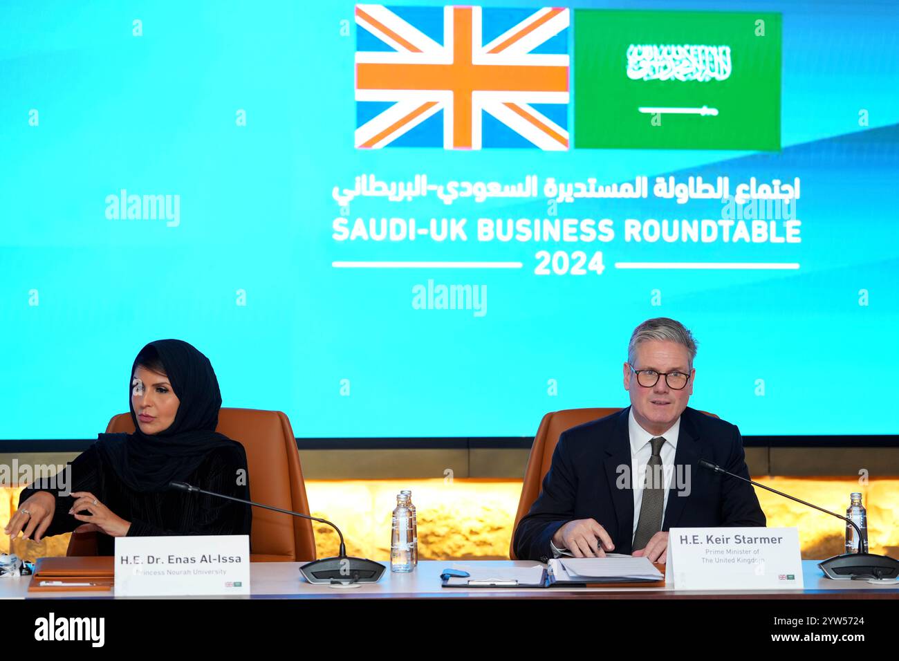 Prime Minister Sir Keir Starmer and Dr Enas Al-Issa from Princess ...