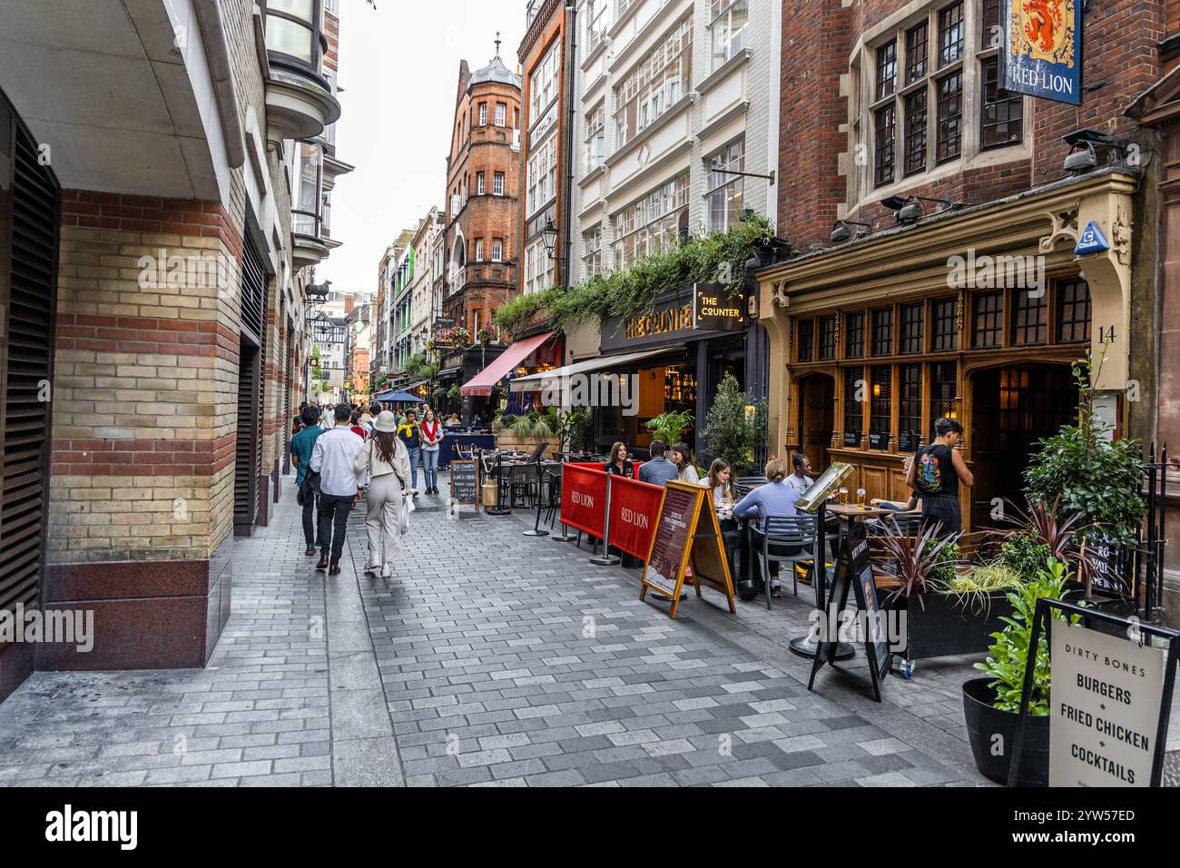 London, UK- September 19, 2024: Historic Soho Street Scene with Quaint ...