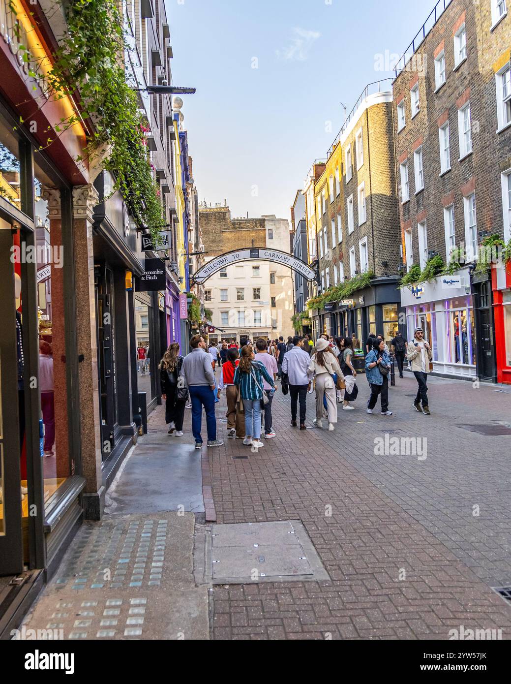 London, UK- September 19, 2024: Bustling Carnaby Street in London's ...