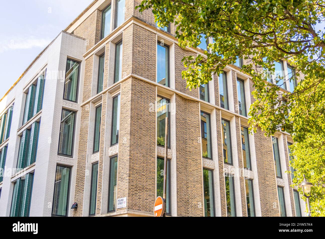 London, UK- September 19, 2024: Poland Streets Modern Architecture with ...