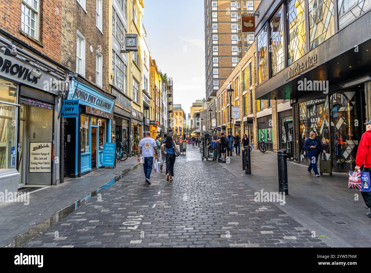 London, UK- September 19, 2024: SCharming Soho street in London with ...