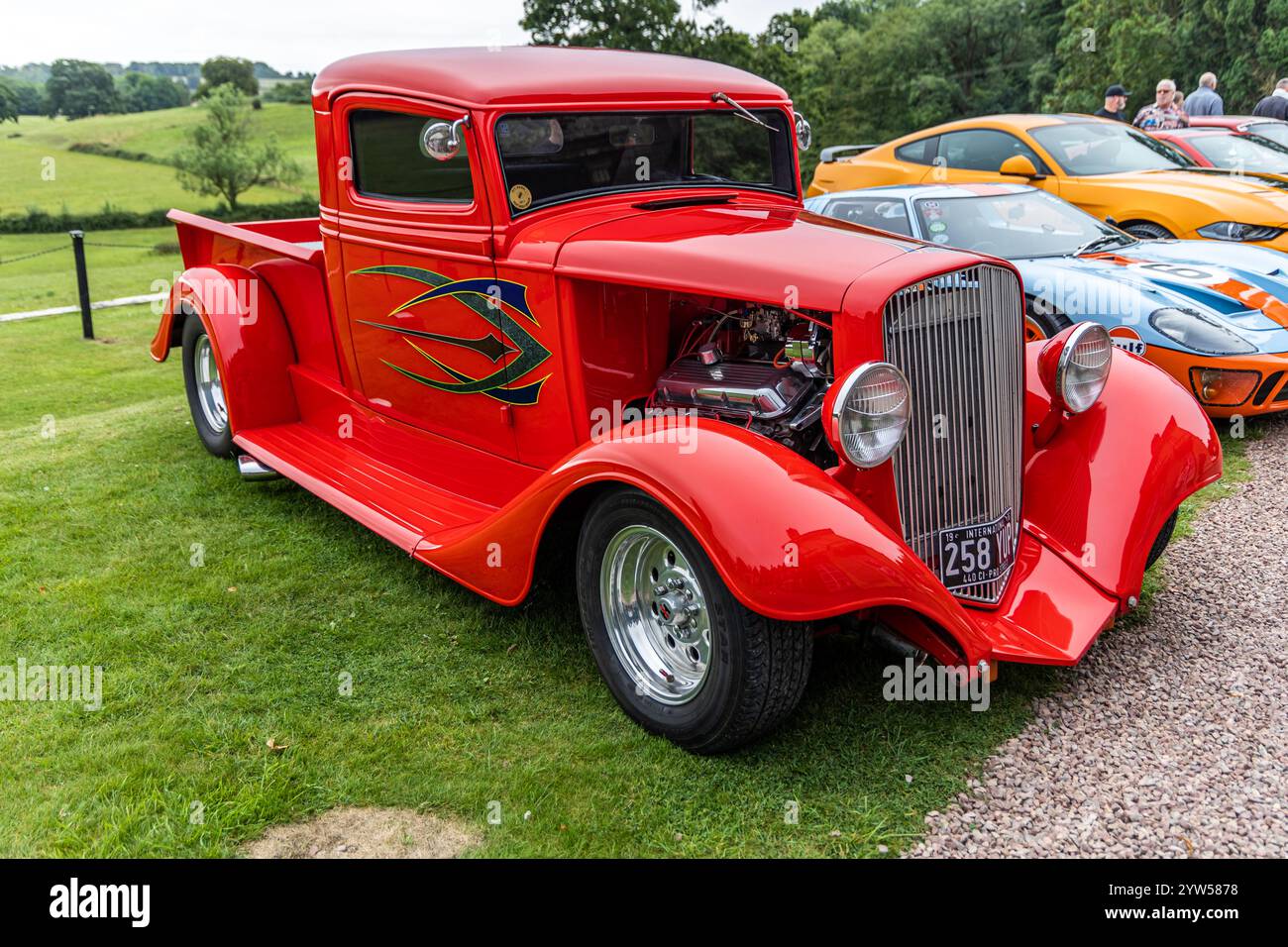 Bristol, UK- August 11, 2024: Vintage American hot rod car 1930s Ford ...