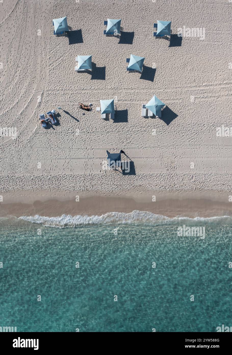 Aerial Photo, TopDown Shot of Beach with Stock Photo - Alamy