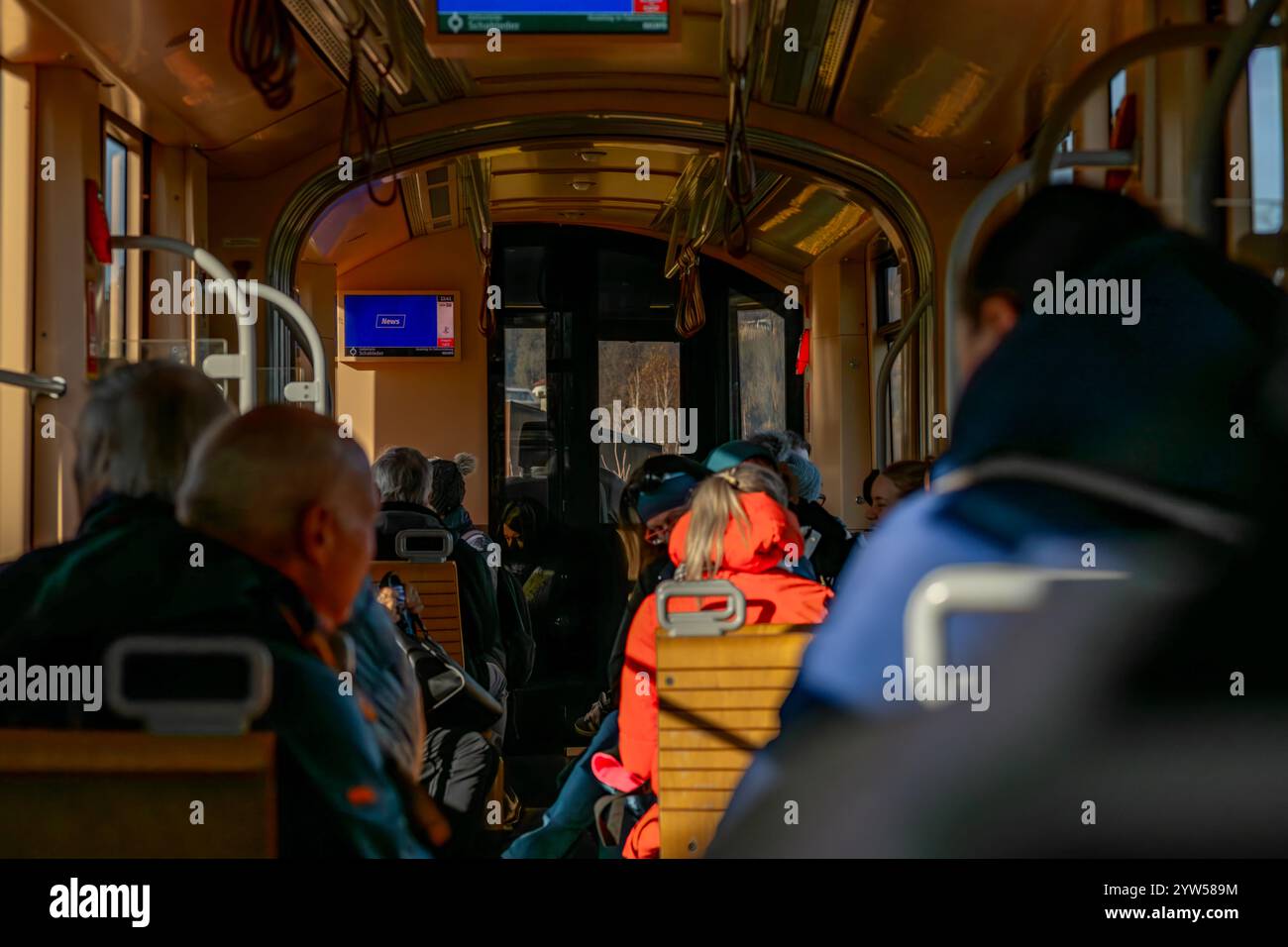 Interior historical tram in hi-res stock photography and images - Alamy