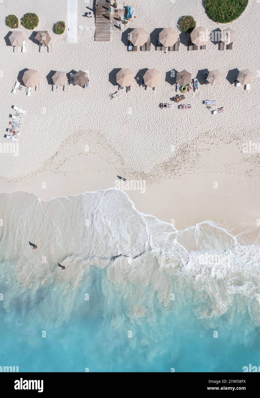 Aerial Photo, TopDown Shot of Beach with Stock Photo - Alamy