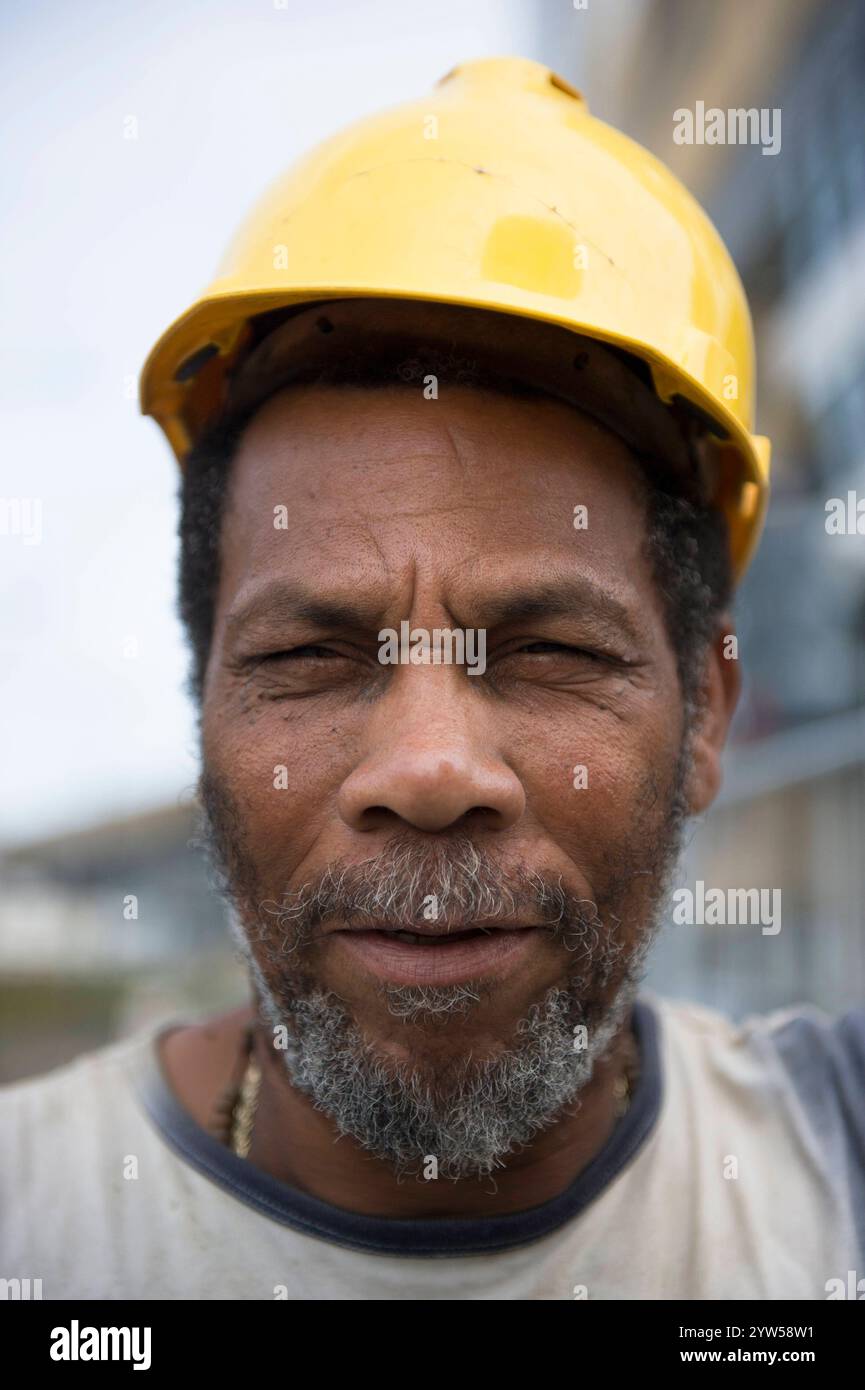 Portrait Migrant Construction Worker. Portrait Migrant, South-American ...