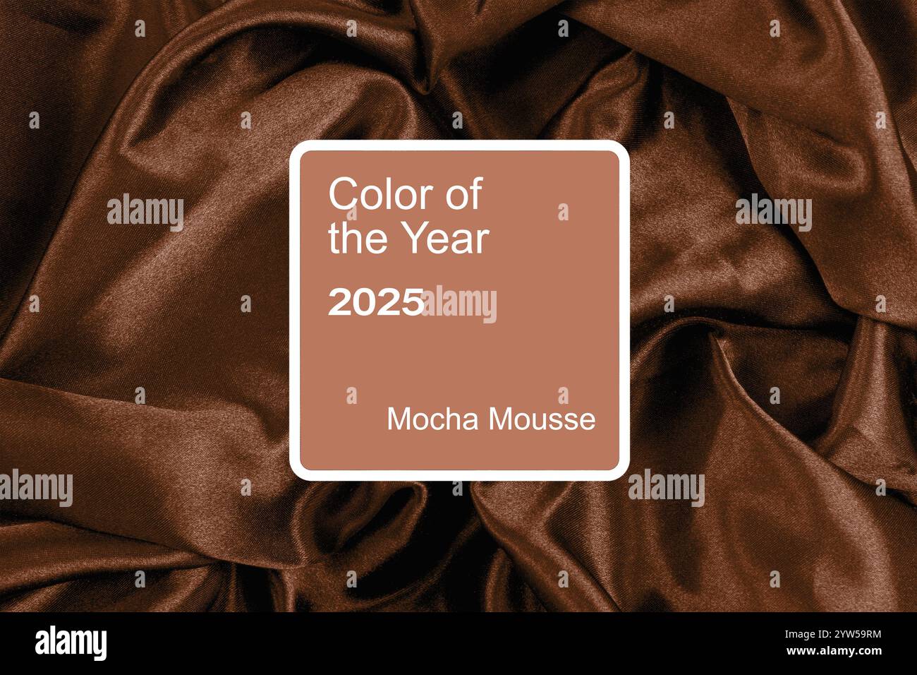 Abstract background brown fabric, wavy folds. Frame with the Color of ...