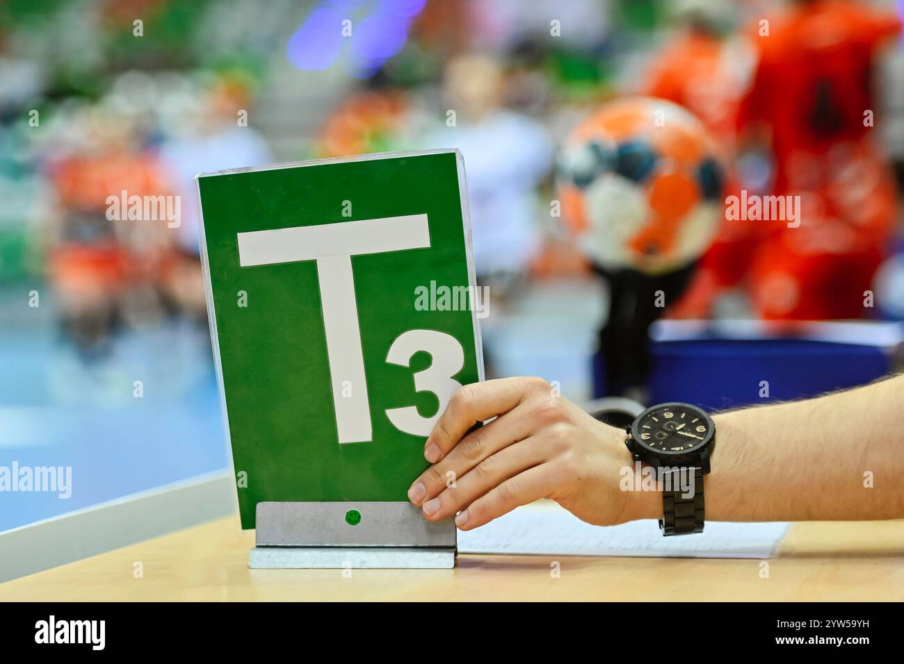 Handball referee table hi-res stock photography and images - Alamy