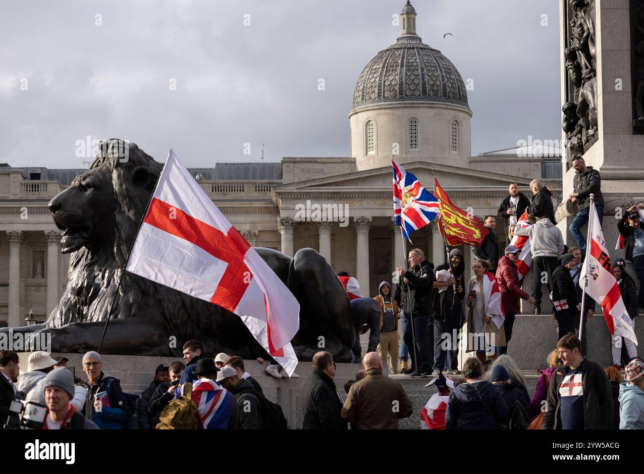 St George's Day celebrations at Trafalgar Square on April 23rd 2024, to ...