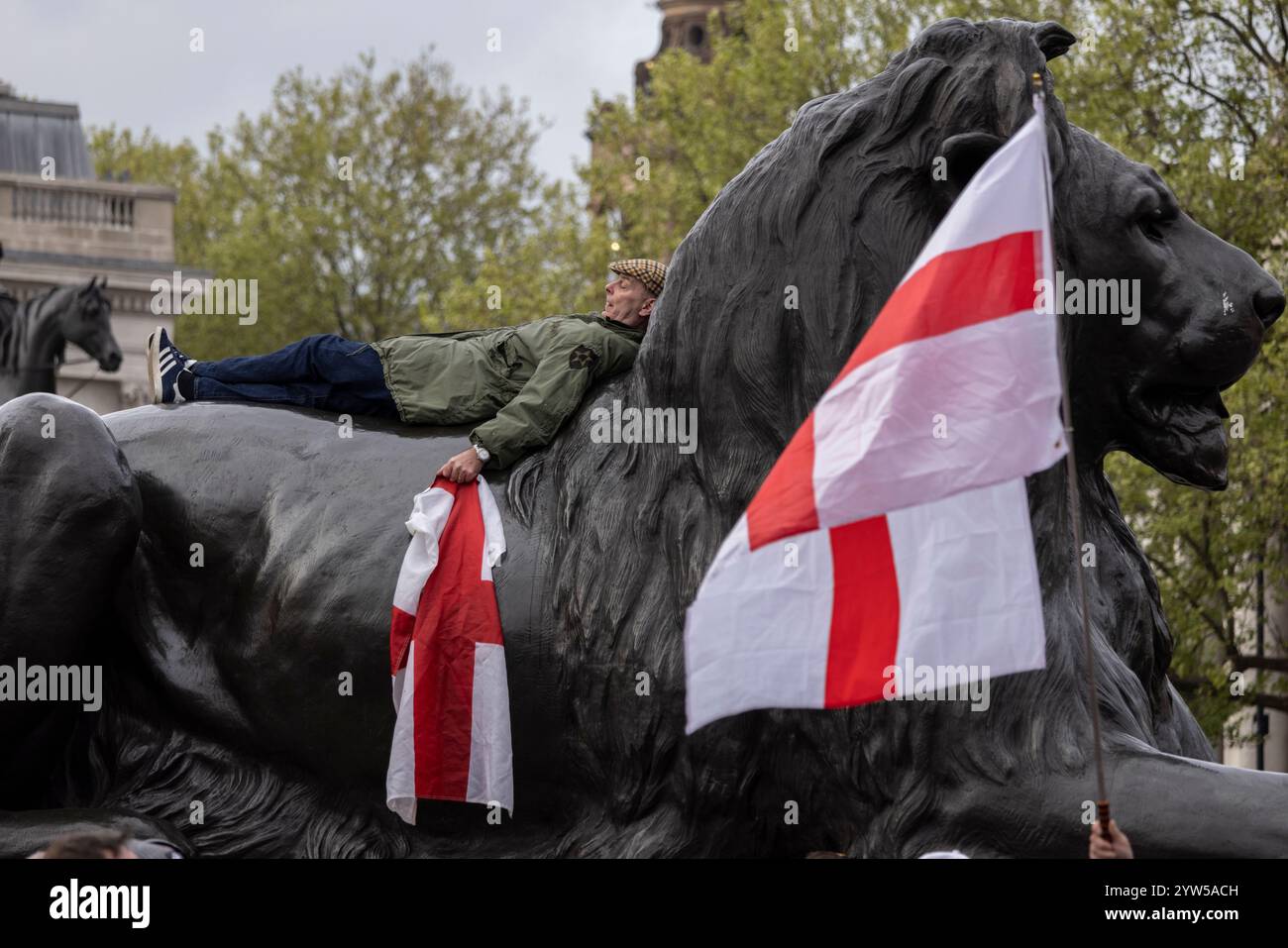 St George's Day celebrations at Trafalgar Square on April 23rd 2024, to ...