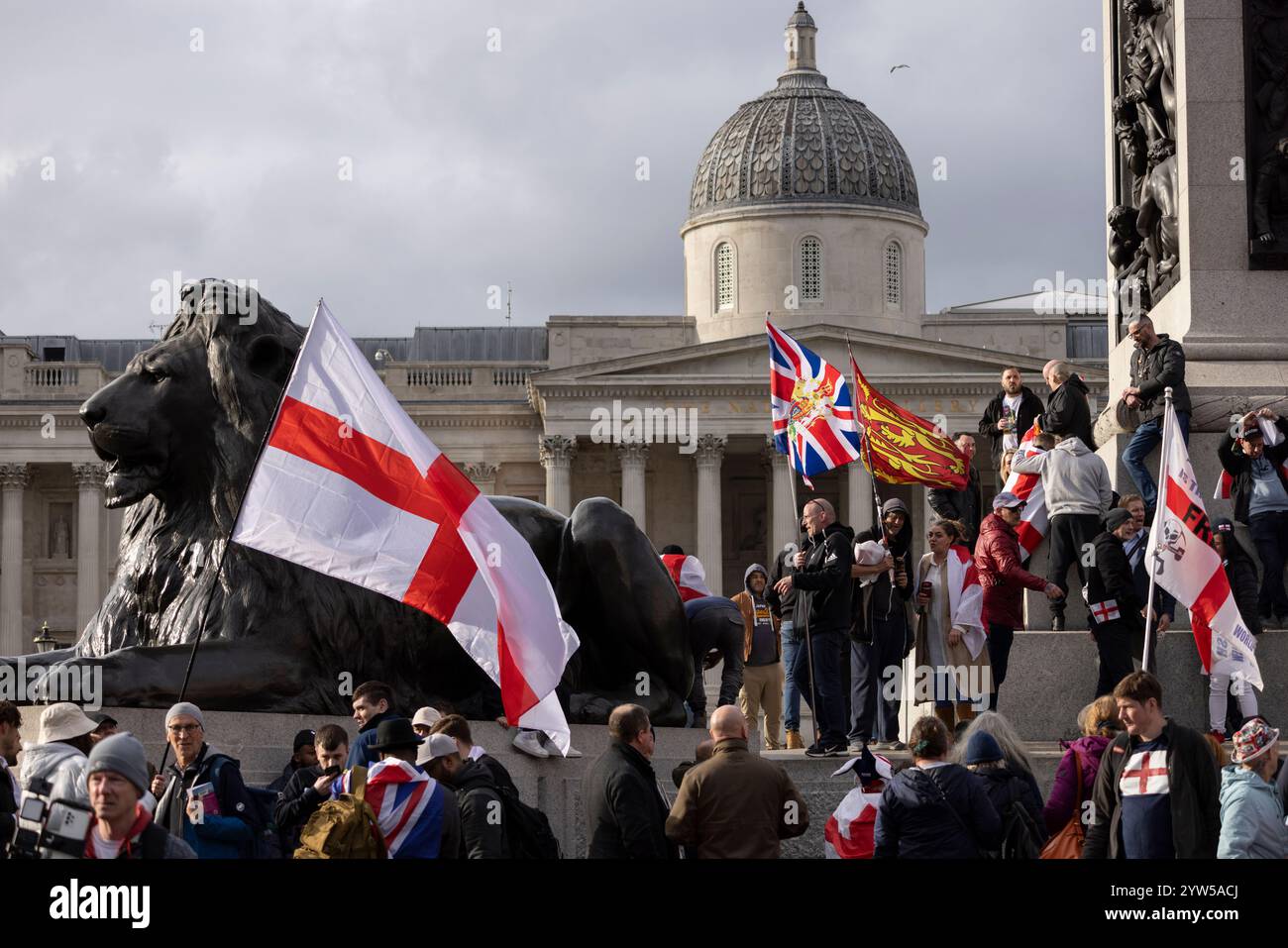 St George's Day celebrations at Trafalgar Square on April 23rd 2024, to ...