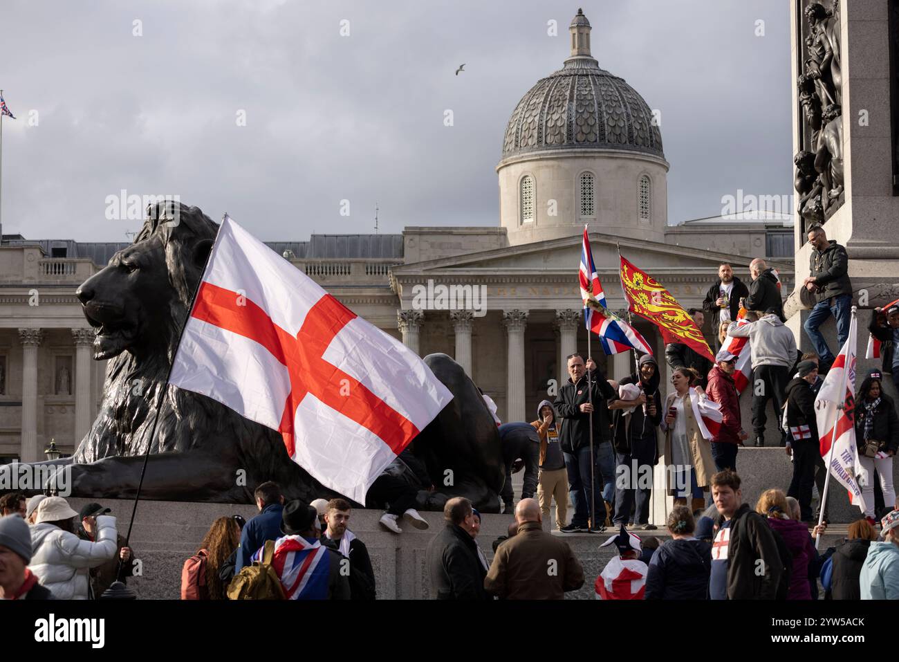 St George's Day celebrations at Trafalgar Square on April 23rd 2024, to ...