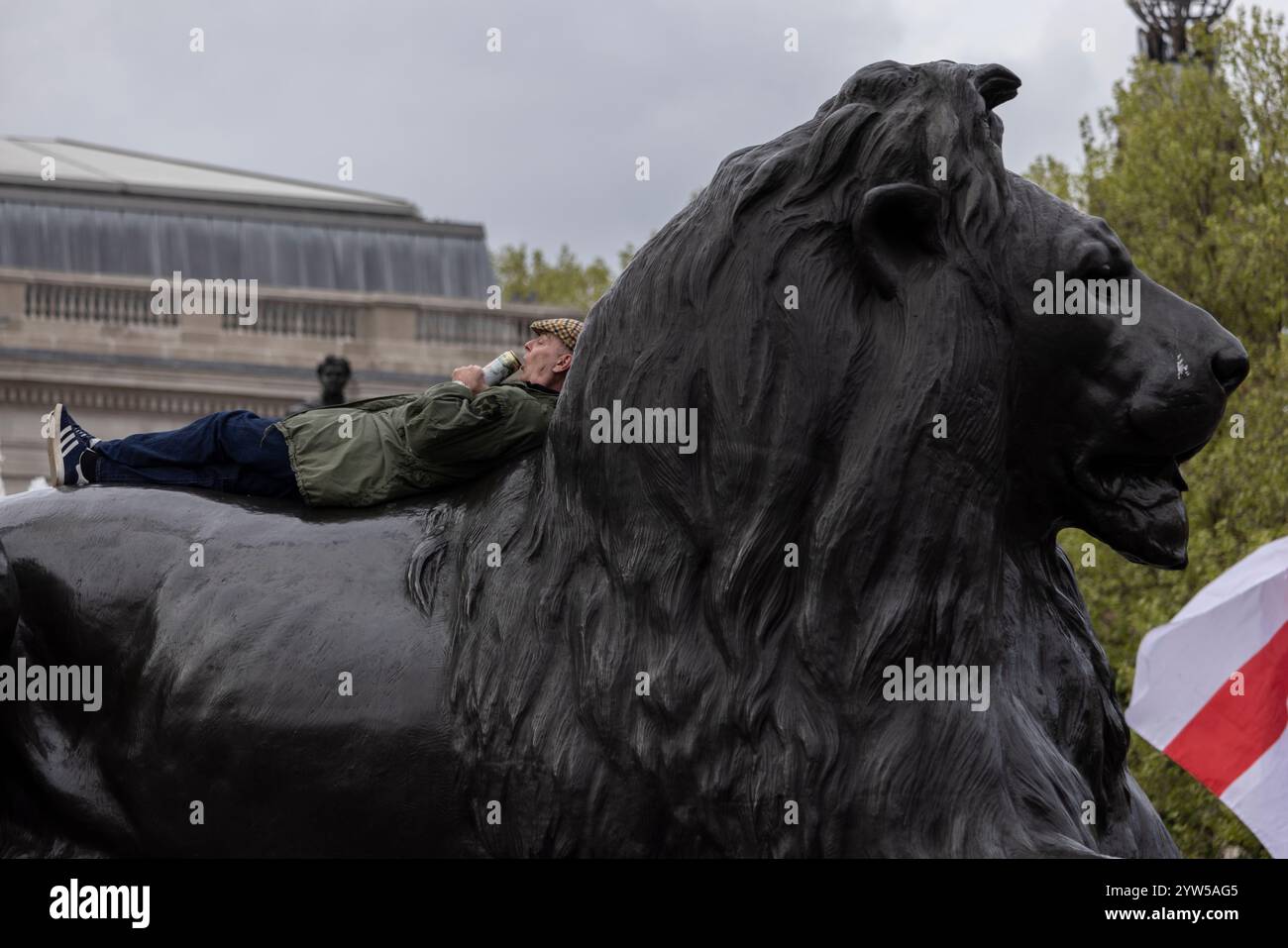 St George's Day celebrations at Trafalgar Square on April 23rd 2024, to ...