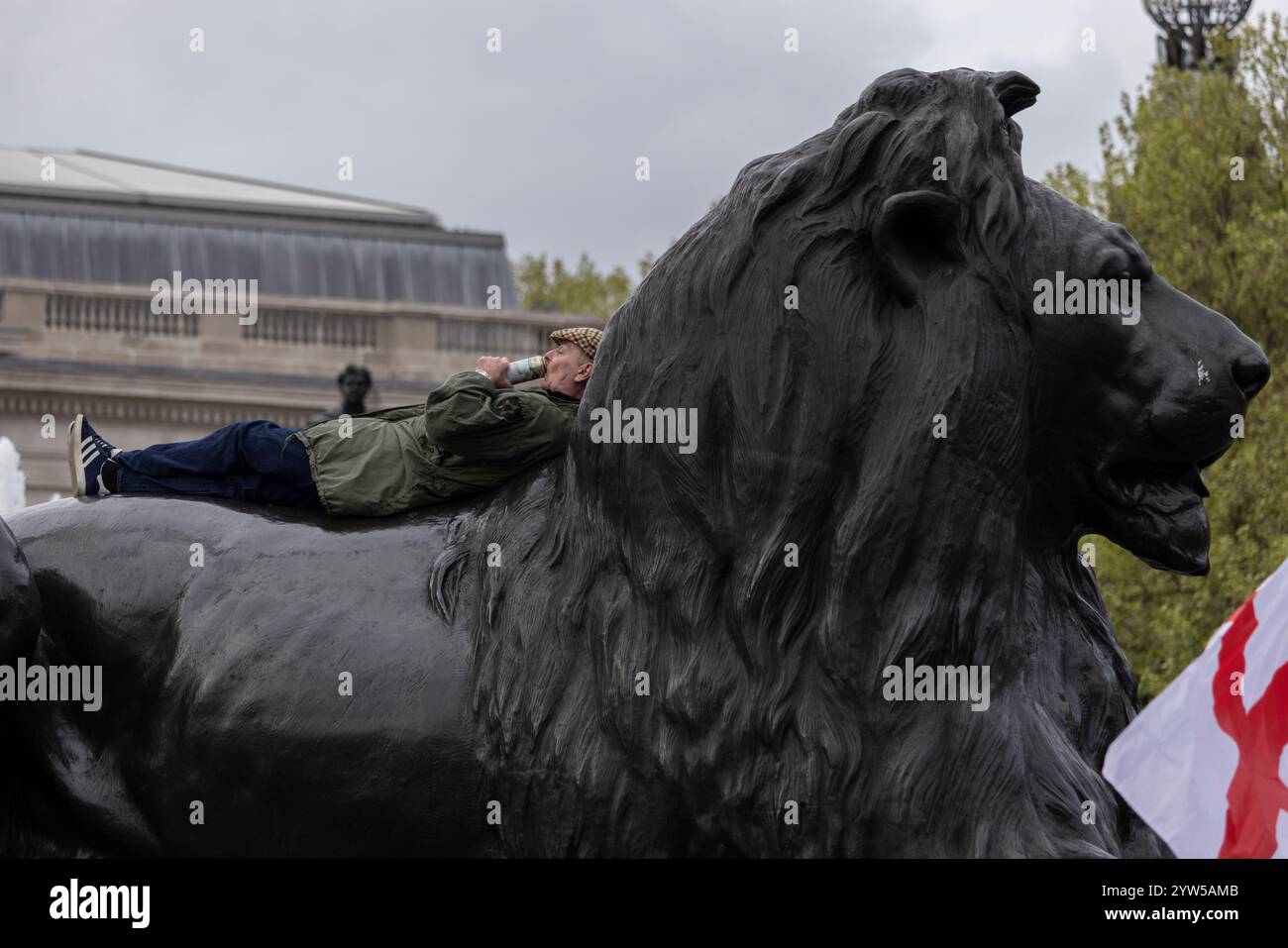 St George's Day celebrations at Trafalgar Square on April 23rd 2024, to ...