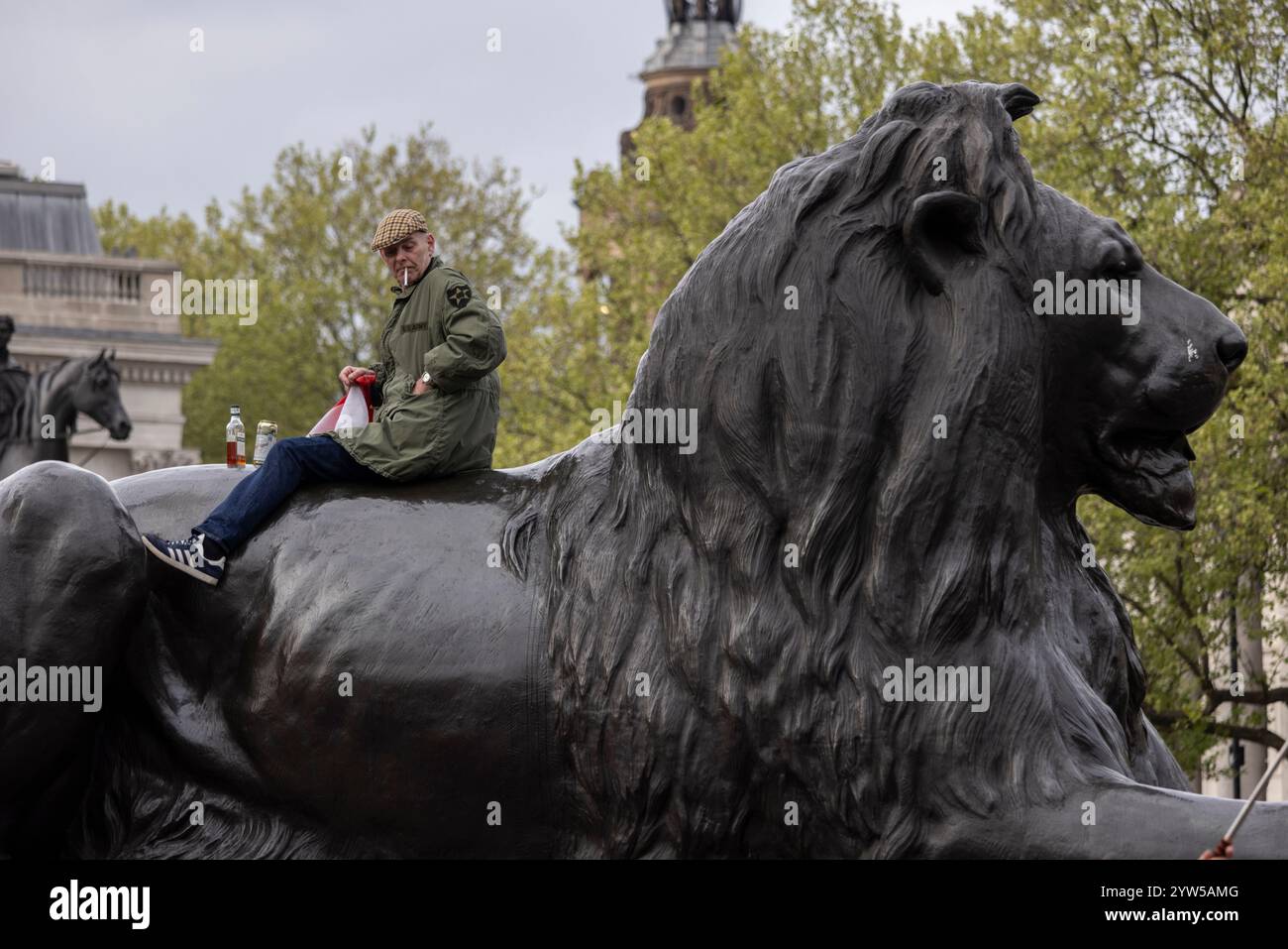 St George's Day celebrations at Trafalgar Square on April 23rd 2024, to ...