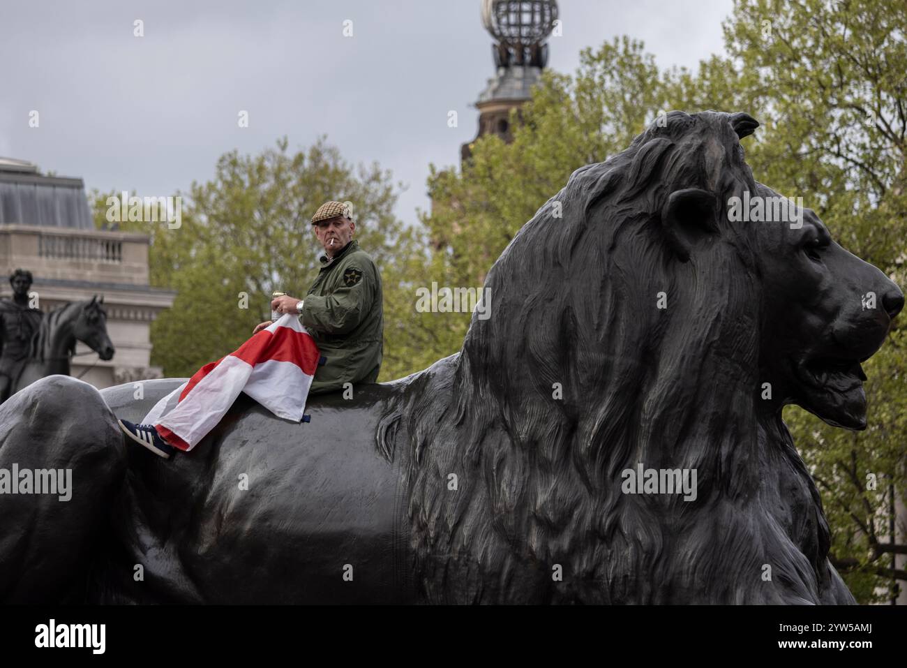 St George's Day celebrations at Trafalgar Square on April 23rd 2024, to ...