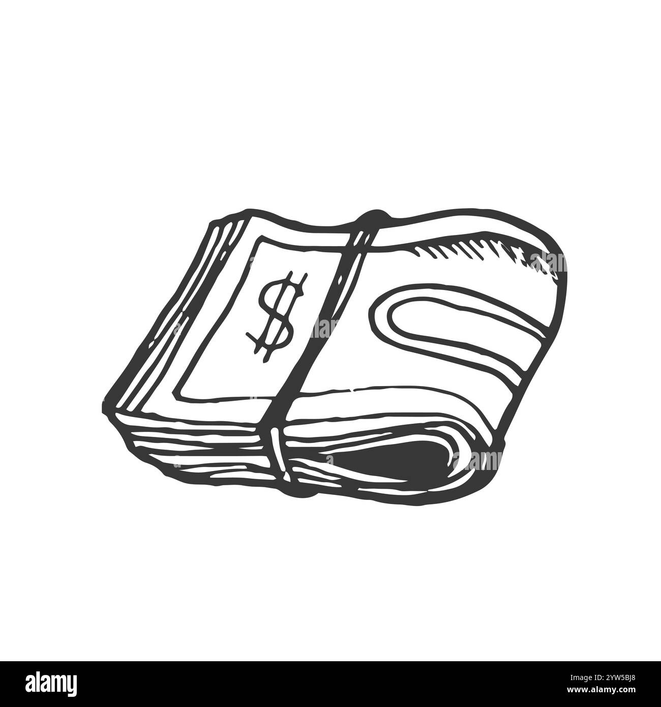 Vector Sketch Bills Pack concept finance Stock Vector Image & Art - Alamy