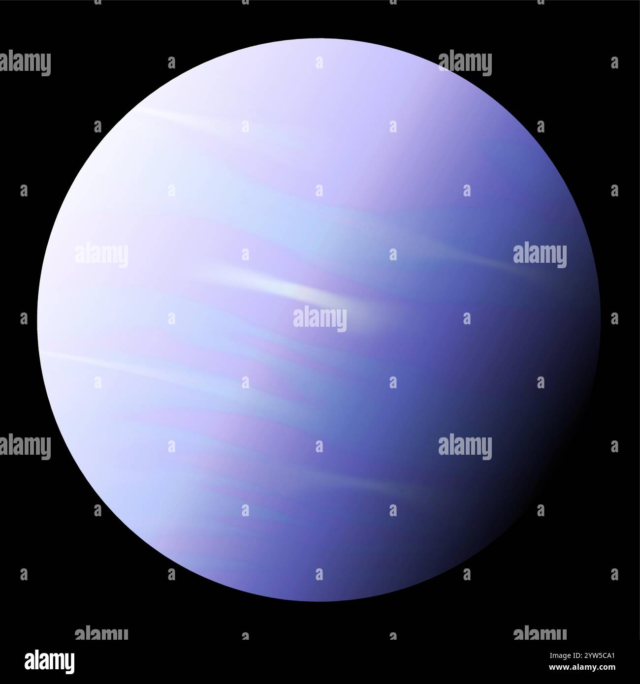Realistic Planet Neptune on Black Background Stock Vector Image & Art ...
