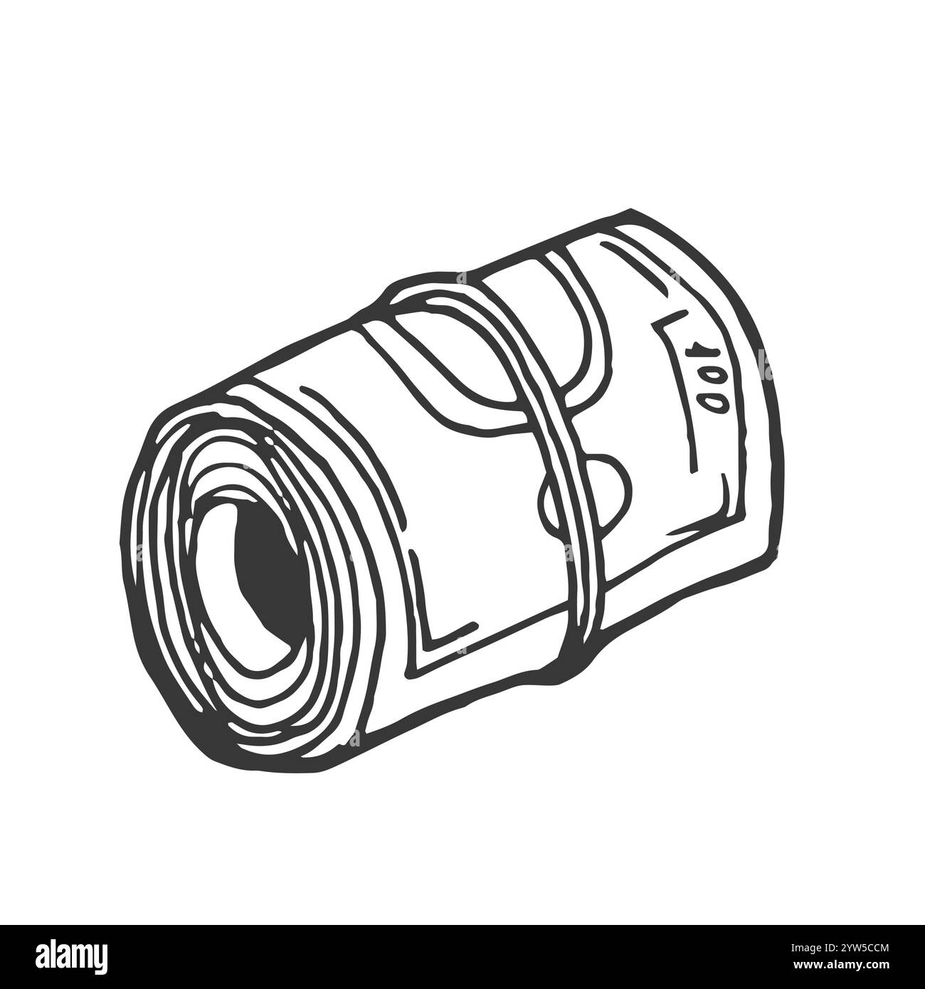 Money rubber band Stock Vector Images - Alamy