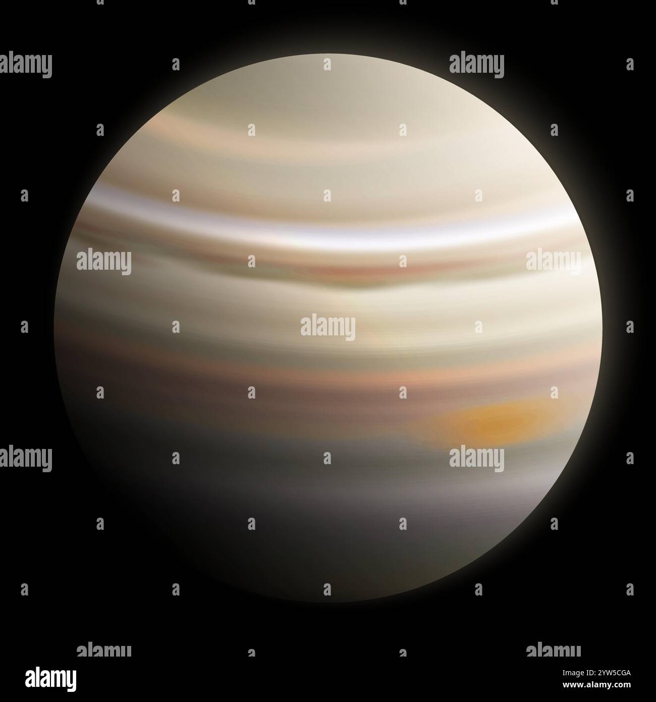 Jupiter Planet Realistic Illustration Stock Vector Image & Art - Alamy