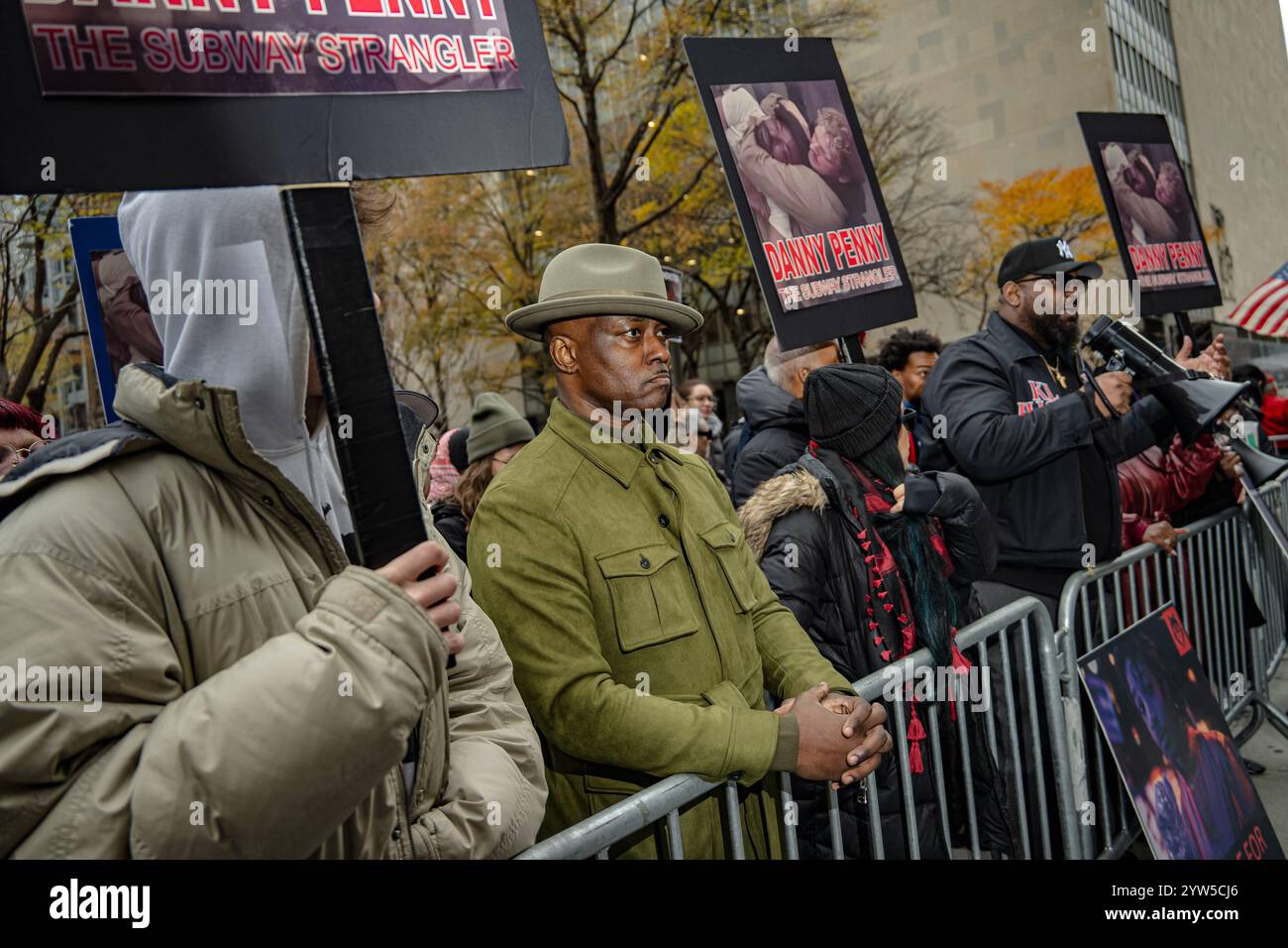 New York, USA. 09th Dec, 2024. Uncle to Jordan Neely, Christopher Neely ...