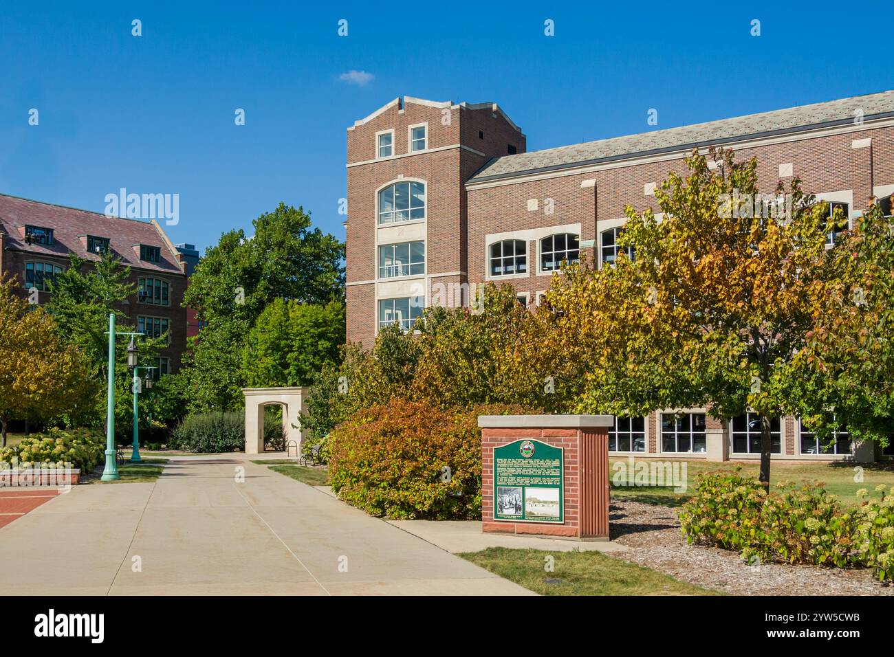 EAST LANSING, MI, USA, SEPTEMBER 19, 2024: Morrill Plaza on the campus ...