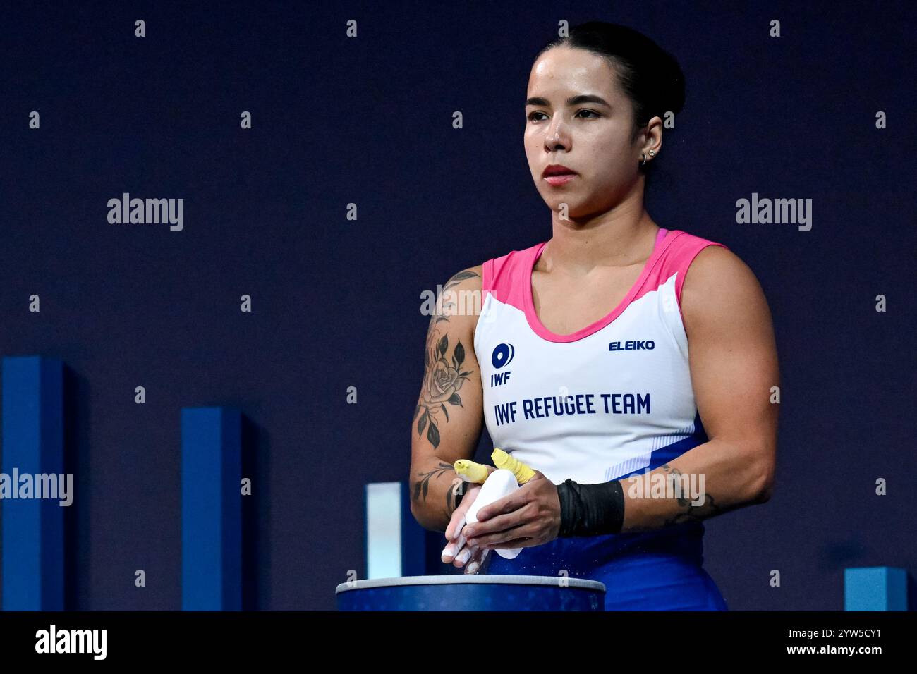 Aline de souza facciolla ferreira of weightlifting refugees team hi-res ...
