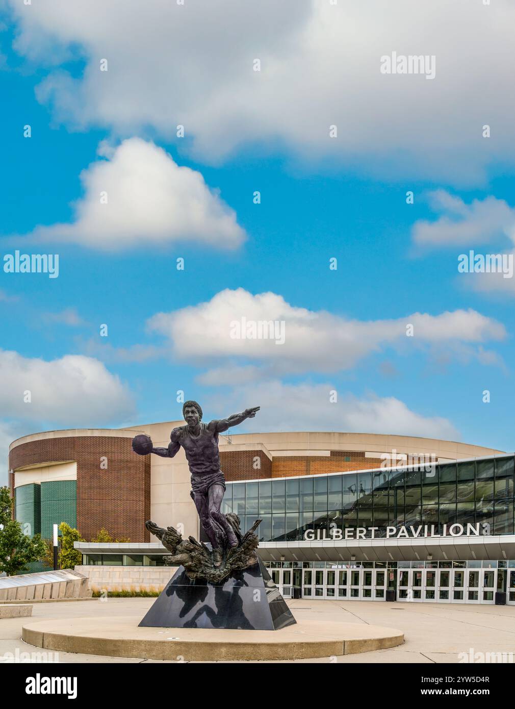 EAST LANSING, MI, USA, SEPTEMBER 20, 2024:Magic Johnson Statue and ...