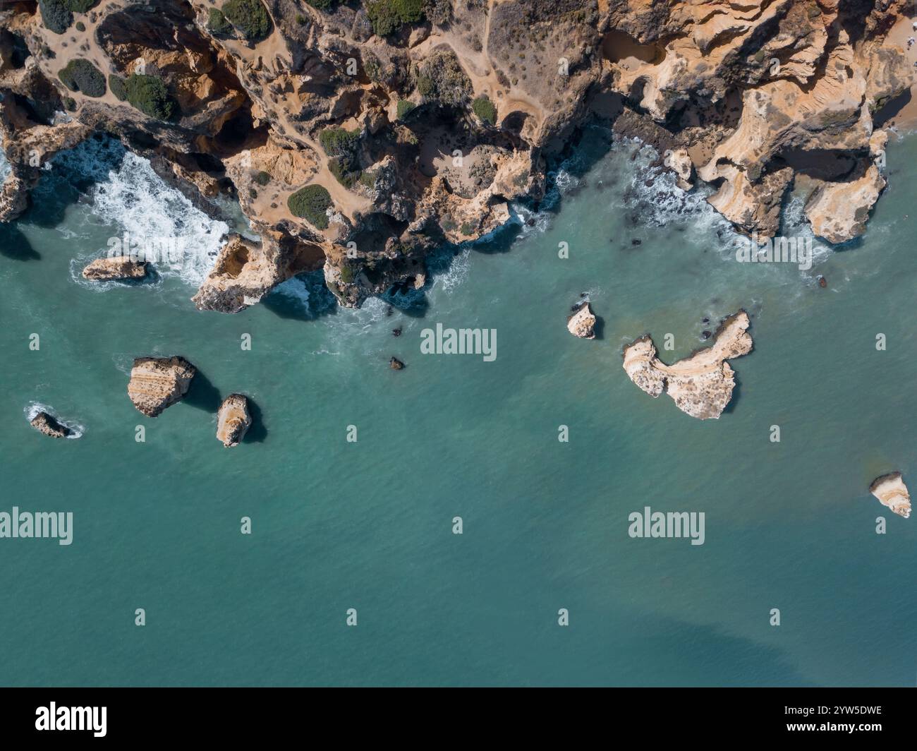Aerial View, TopDown Drone photo of Ocean, Sea Coast, Shore Textures ...