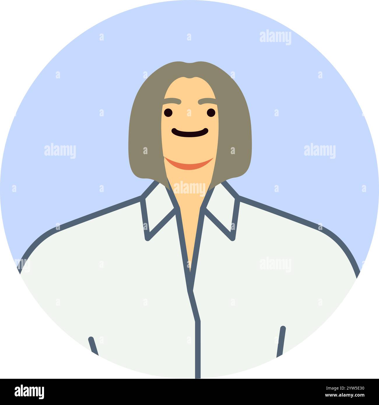 Female avatar blue icon Stock Vector Images - Alamy