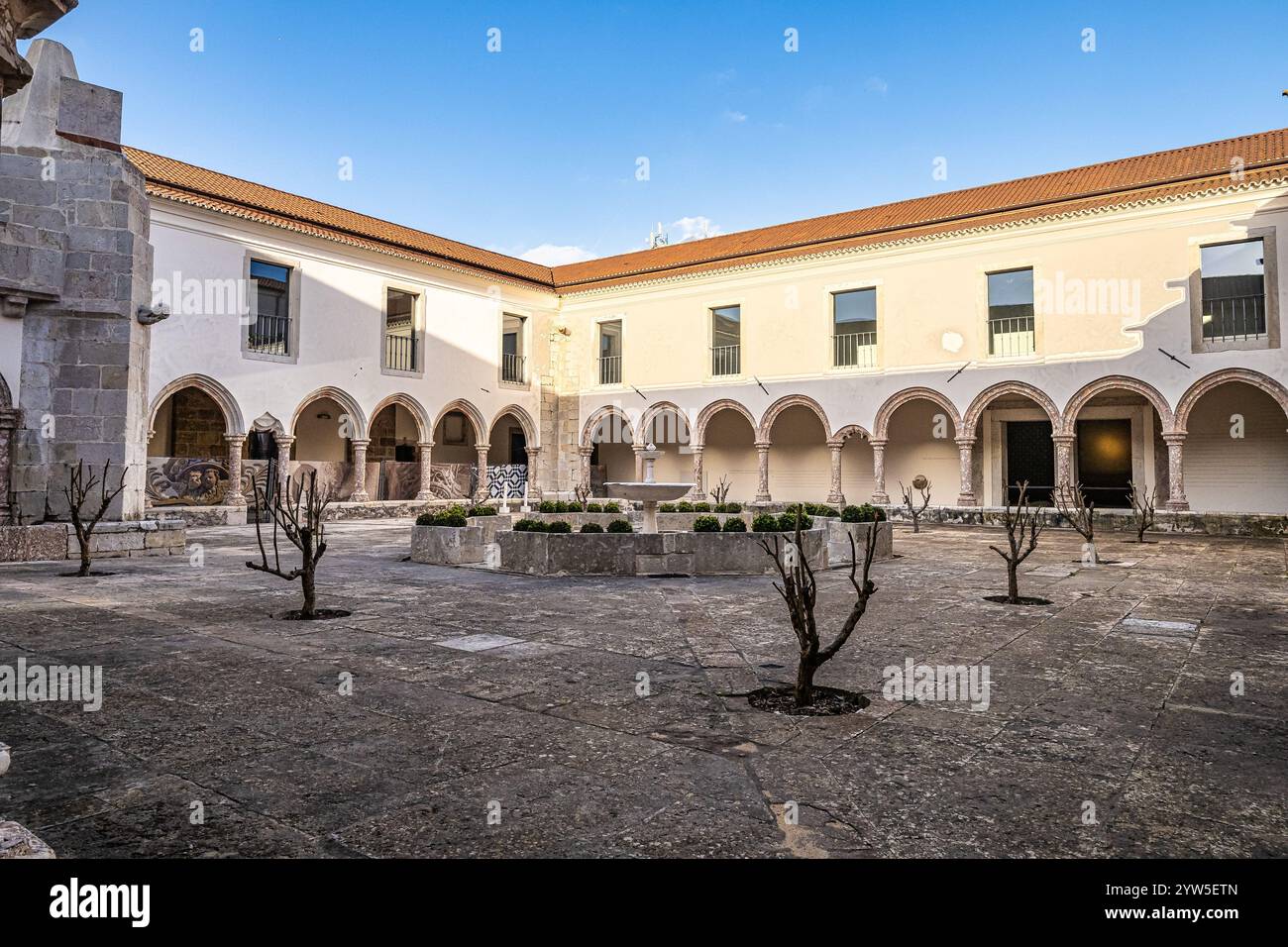 Monastery of Jesus of Setubal in Portugal. Church of the former ...