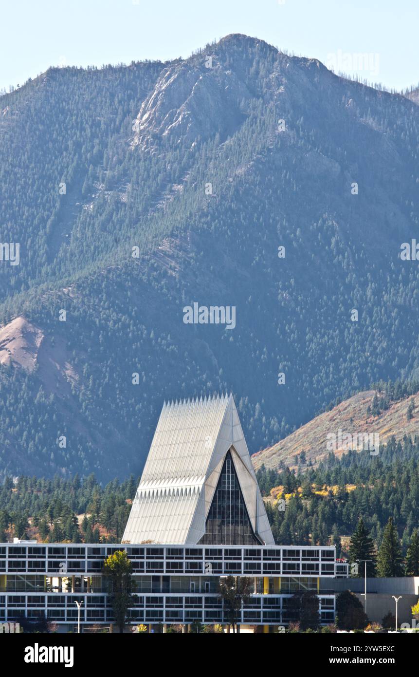 The Air Force Academy Chapel makes a unique mark on the landscape in ...