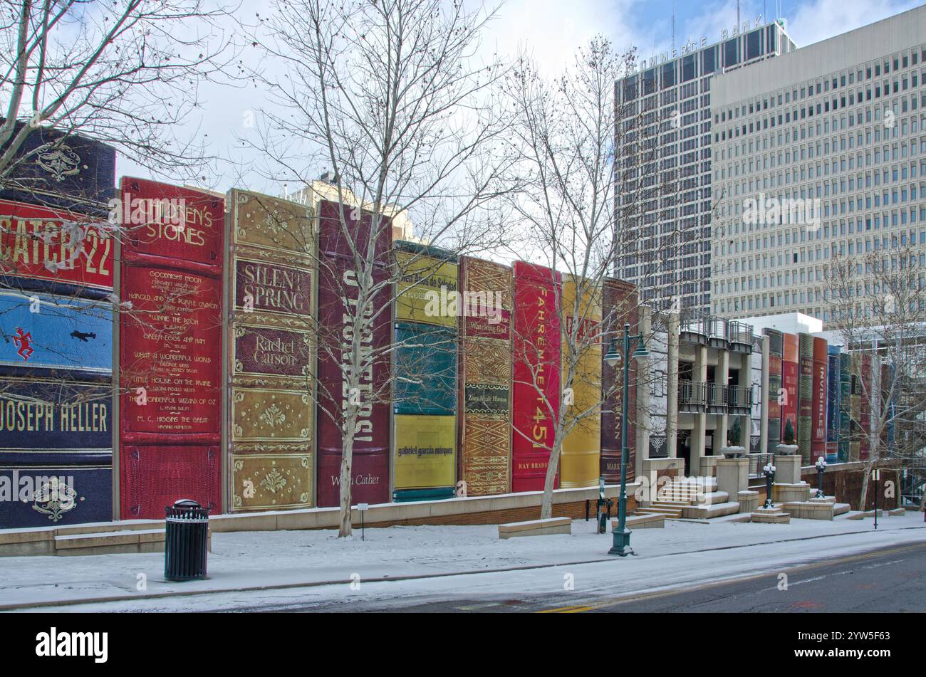The Kansas City Public Library parking garage is camouflaged as a ...