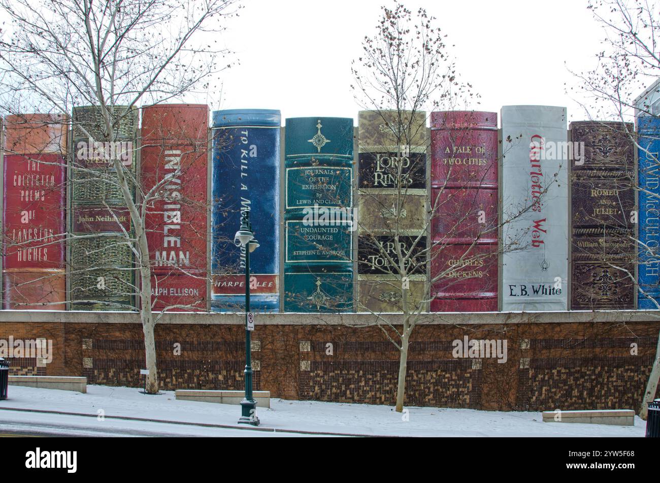 The Kansas City Public Library parking garage is camouflaged as a ...