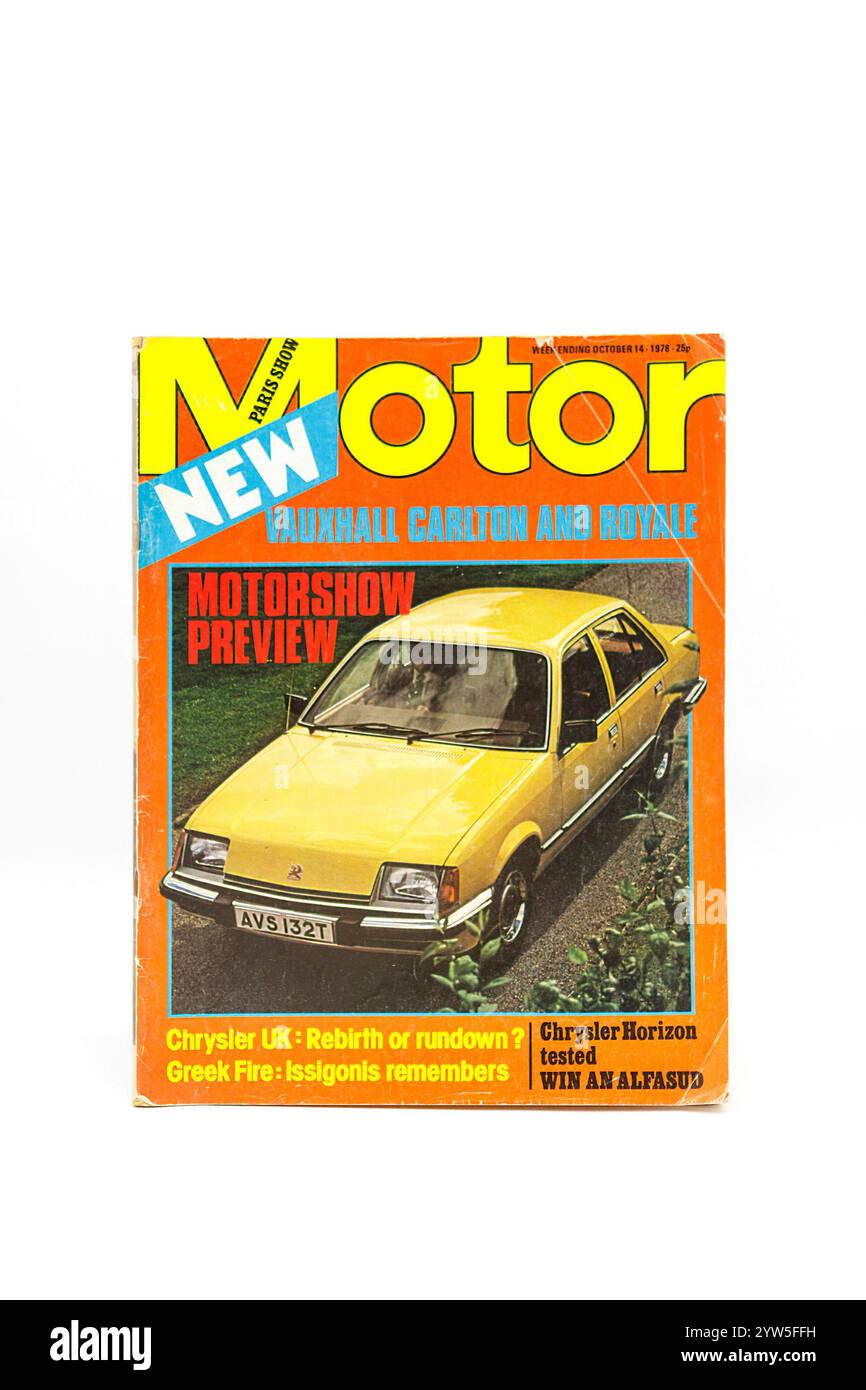 motor magazine cover from 1970s featuring vauxhall carlton car and ...