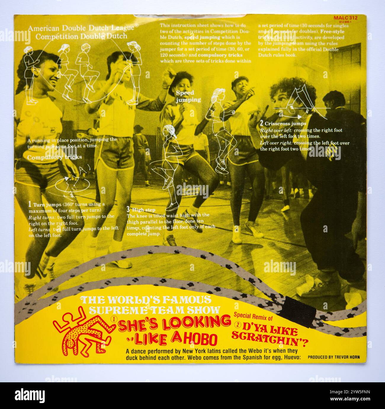 Back cover of the 12 inch single version of Double Dutch by Malcolm ...
