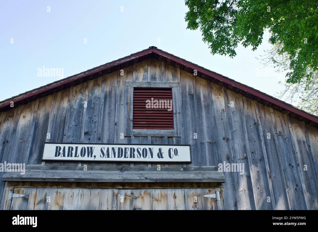 This old barn is located at the Mahaffie Stagecoach and Farm Historic ...