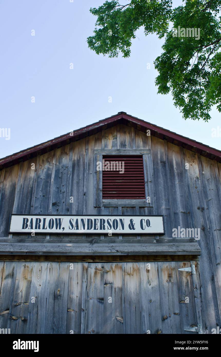 This old barn is located at the Mahaffie Stagecoach and Farm Historic ...